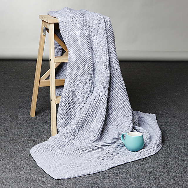Ravelry: PT8574 - Easy Patchwork Knit Throw pattern by Bendigo Woollen ...