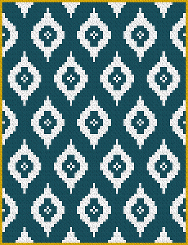 Ravelry: Blue Eyes C2C Blanket pattern by Victoria Kopytko