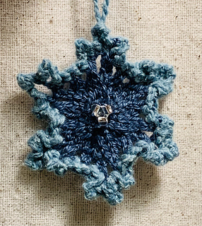 Ravelry: Lacy i cord Point Snowflake pattern by Betsy Lowery