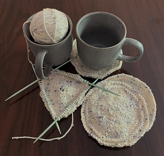 Ravelry: Blueberries and Cream Coaster pattern by Betsy Lowery
