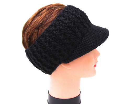 Ravelry: Knit Lace Rib Sun Visor pattern by Betty Jones