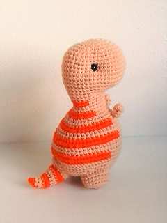 Ravelry: BeyondCrochetToo's Timothy the T-Rex - Ginger and Orange