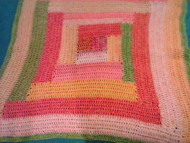 Ravelry: BeyondCrochetToo's Easy Log Cabin Afghan