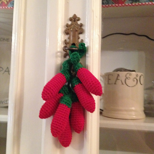 Ravelry: Crocheted Chili Pepper Ristra pattern by Armina Parnagian
