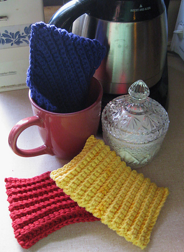 Ravelry: Ridged Scrubby Set pattern by Laurie Laliberte
