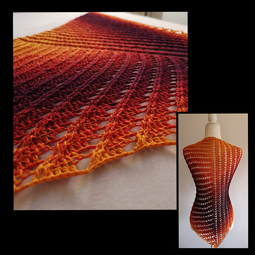 Ravelry: Tuch "Berg und Tal" pattern by Müllerei Handarbeitsallerlei