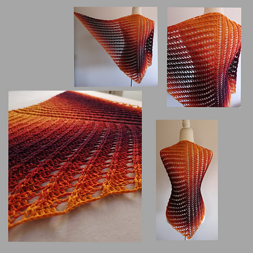 Ravelry: Tuch "Berg und Tal" pattern by Müllerei Handarbeitsallerlei