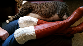 Ravelry: Binkyboo's Cables and Ribs Two-Way Boot Cuffs