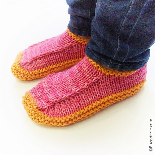 Ravelry: Non-Felted Slippers Biscotte's version pattern by Biscotte Yarns
