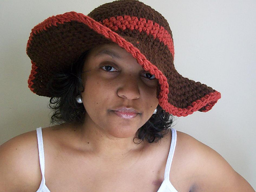 Ravelry: Wide Brimmed Floppy Hat pattern by Joede Brown