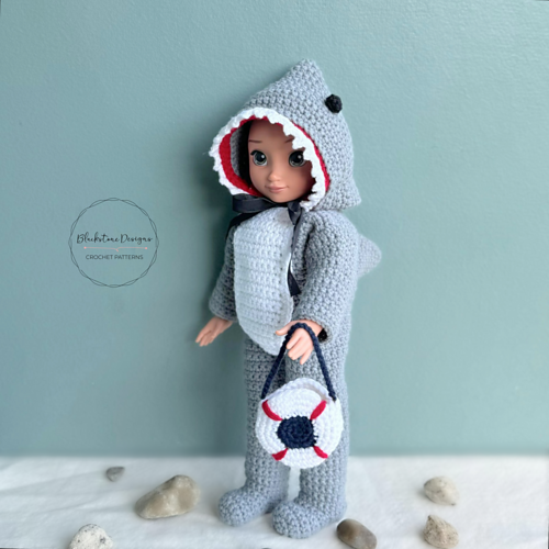 Ravelry: Shark Costume - Doll pattern by Sonya Blackstone