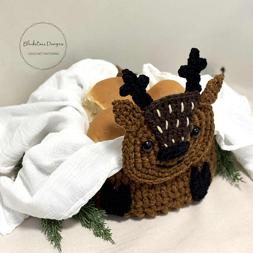 Ravelry: Reindeer Bread Basket pattern by Sonya Blackstone