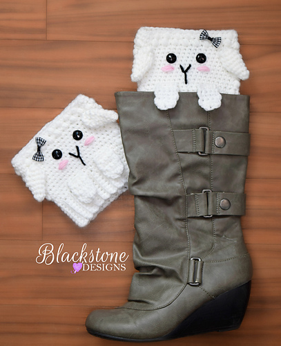 Ravelry: Peeping Sheep Boot Cuffs pattern by Sonya Blackstone
