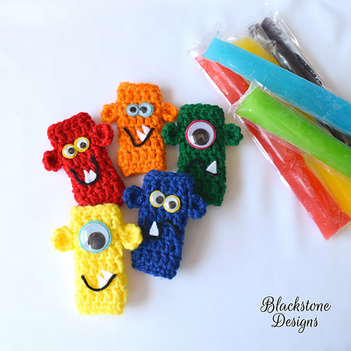 Ravelry: Monster Ice Pop Holders pattern by Sonya Blackstone