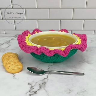 Ravelry: Flower Soup Bowl Cozy pattern by Sonya Blackstone