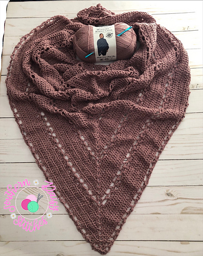 Ravelry: Cherry Blossom Triangle Shawl pattern by Michelle Ferguson