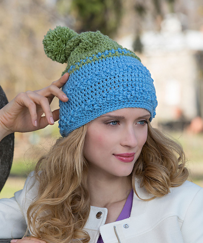 Ravelry: Two-Tone Bobble Hat pattern by Edie Eckman