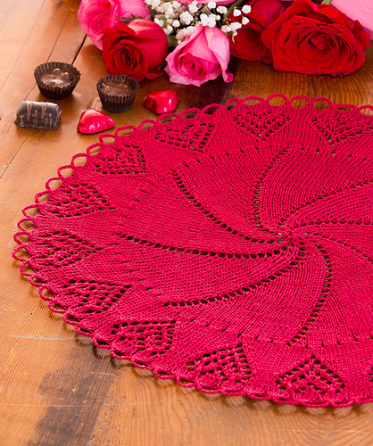 Ravelry: Valentine Heart Doily pattern by Nazanin S. Fard