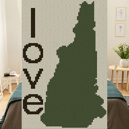 Ravelry: New Hampshire Love C2C Afghan pattern by Blue Frog Creek