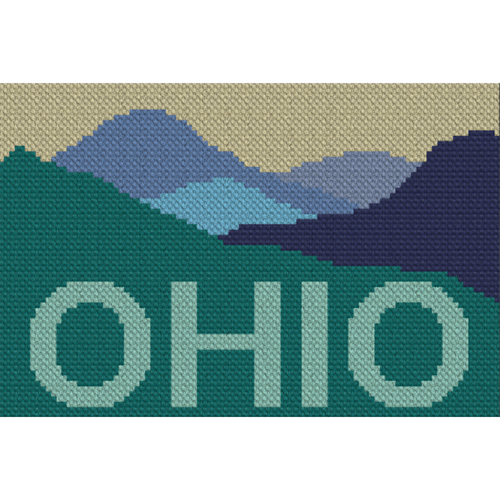 Ravelry: Go Mountains Ohio C2C Graphghan pattern by Blue Frog Creek