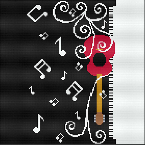 Ravelry: Tuned Up C2C Graphghan Afghan pattern by Blue Frog Creek