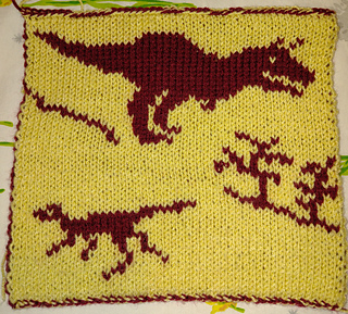 Ravelry: Carnotaurus Blanket Square pattern by Mandy Kay