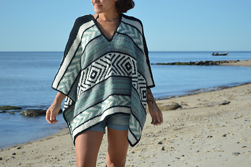 Ravelry: Boho Beach Poncho pattern by Annie Lupton