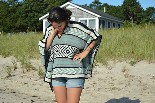 Ravelry: Boho Beach Poncho pattern by Annie Lupton