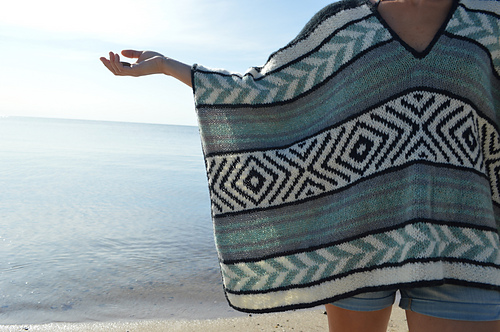 Ravelry: Boho Beach Poncho pattern by Annie Lupton