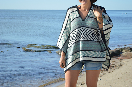 Ravelry: Boho Beach Poncho pattern by Annie Lupton