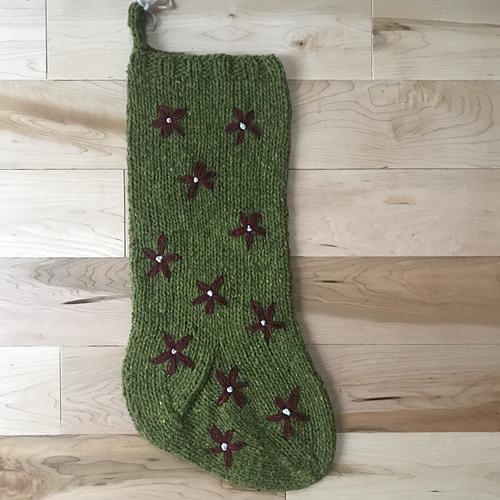 Ravelry: Boho Embroidered Stocking pattern by Annie Lupton