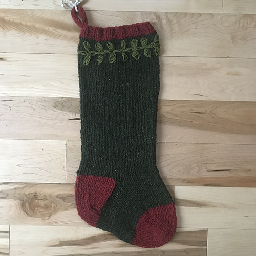 Ravelry: Boho Embroidered Stocking pattern by Annie Lupton