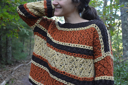 Ravelry: All Things Autumn Pullover pattern by Annie Lupton