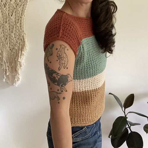 Ravelry: Texture Block Tee pattern by Annie Lupton