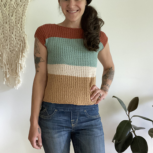 Ravelry: Texture Block Tee pattern by Annie Lupton