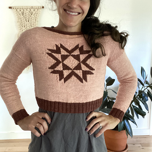 Ravelry: Star Quilt Pullover pattern by Annie Lupton