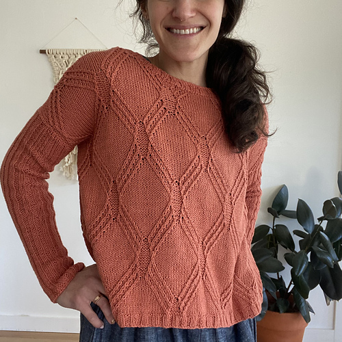 Ravelry: Cora Plaid Pullover pattern by Annie Lupton
