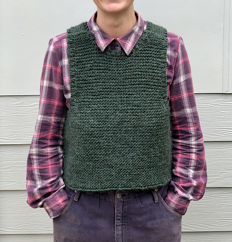 Ravelry: Green Garter Vest pattern by Asha Bombara