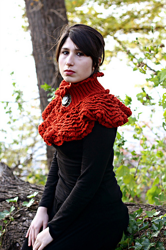 Ravelry: Ruffled Victorian Cowl pattern by Bonita Patterns