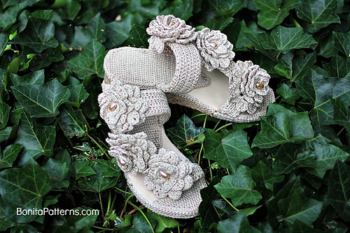 Ravelry: Sand Flower Sandals pattern by Bonita Patterns
