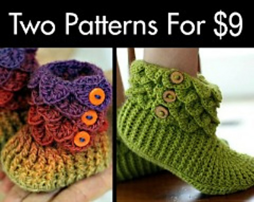 Ravelry: Two Boot Patterns for 9 Dollars - patterns