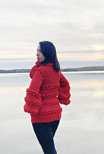 Ravelry: Crocodile Stitch Sweater pattern by Bonita Patterns