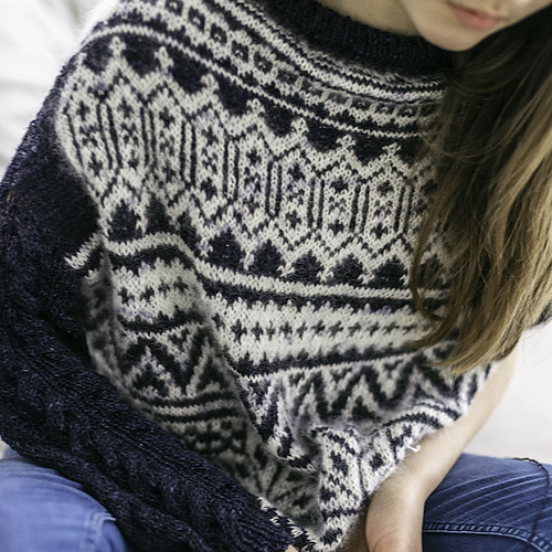 Ravelry: The Delft Sweater pattern by Dana Kikic Nemmert