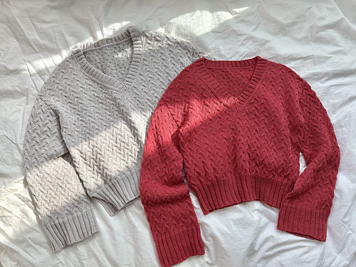 Ravelry: Herringbone Classic Sweater pattern by Hyeonji Jin
