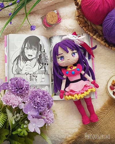 Ravelry: Ai Hoshino amigurumi (Oshi no Ko) pattern by Paola F. Sousa