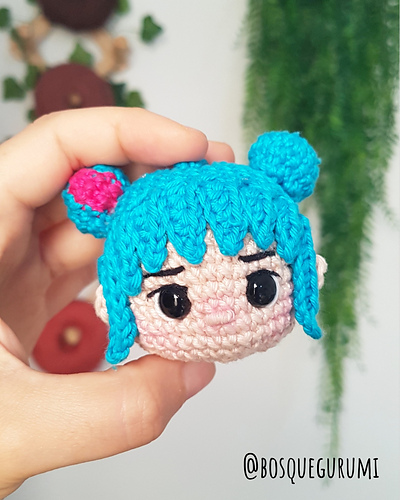 Ravelry: Arcane/LOL crochet keychains: Ekko & Powder pattern by Paola F ...