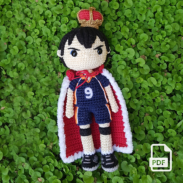 Ravelry: Tobio Kageyama / King of the Court (Haikyuu) pattern by Paola ...