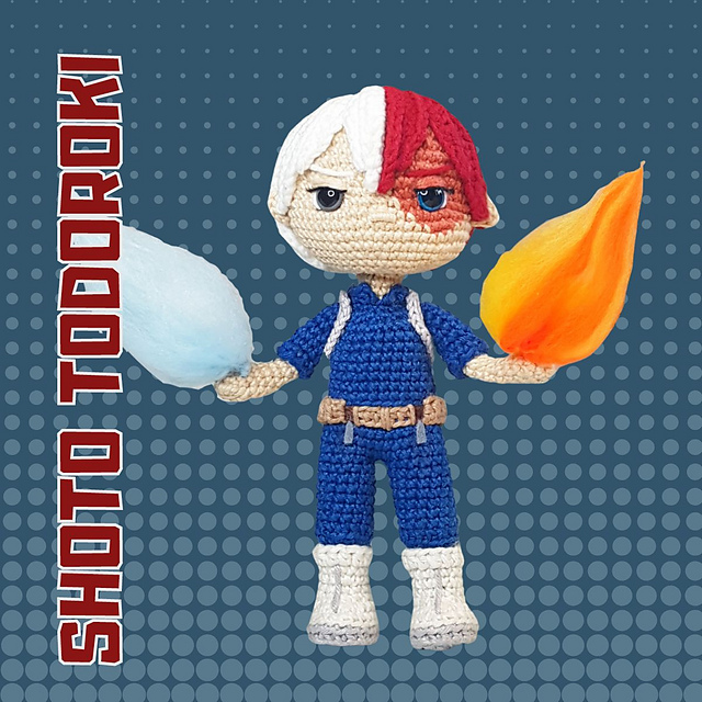Ravelry: Shoto Todoroki (My Hero Academia) amigurumi pattern by Paola ...