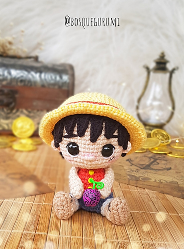 Ravelry: Luffy amigurumi (One Piece) pattern by Paola F. Sousa