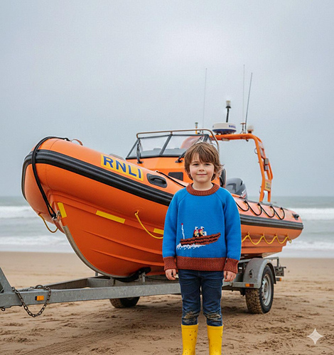 Ravelry: Lifeboat and anchor sweater pattern by Linda Moorhouse